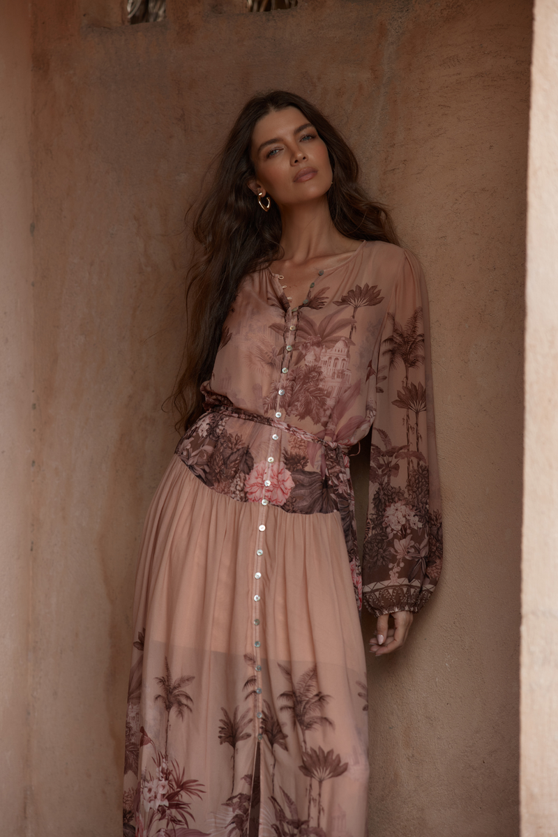 Fate + Becker Romy Maxi Dress Light Scarf – Elle and Elka