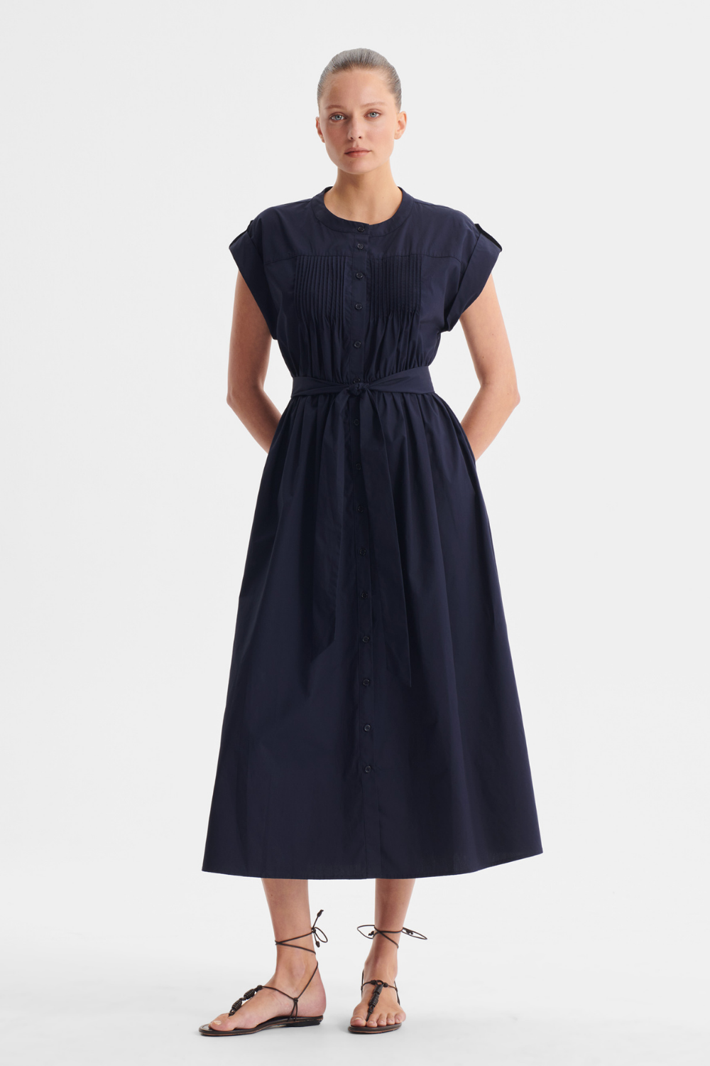 Morrison Romy Shirt Dress Navy – Elle and Elka